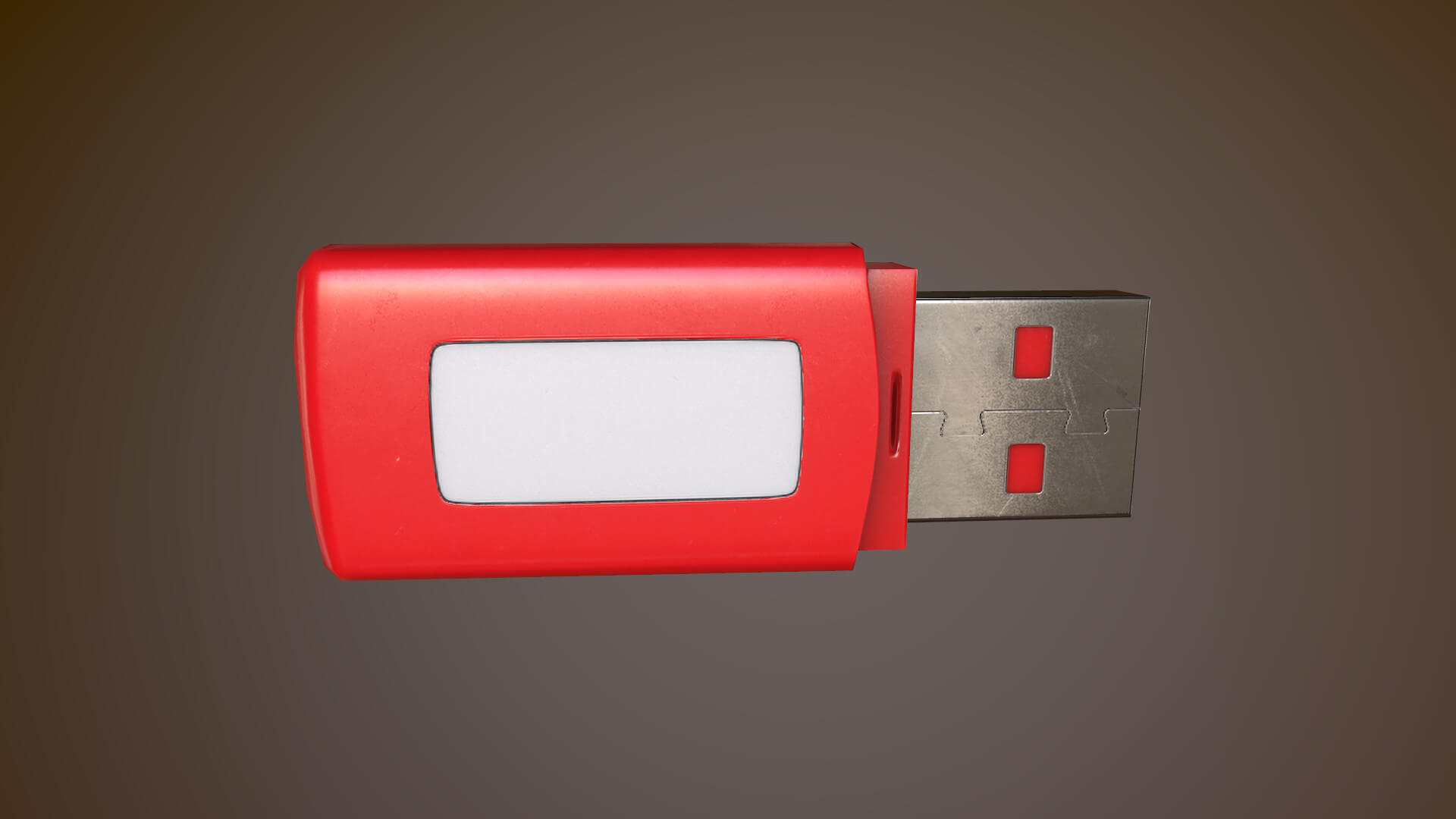 USB Flash Drive V2 Red - 3D Model by Grishmanovskij Anton