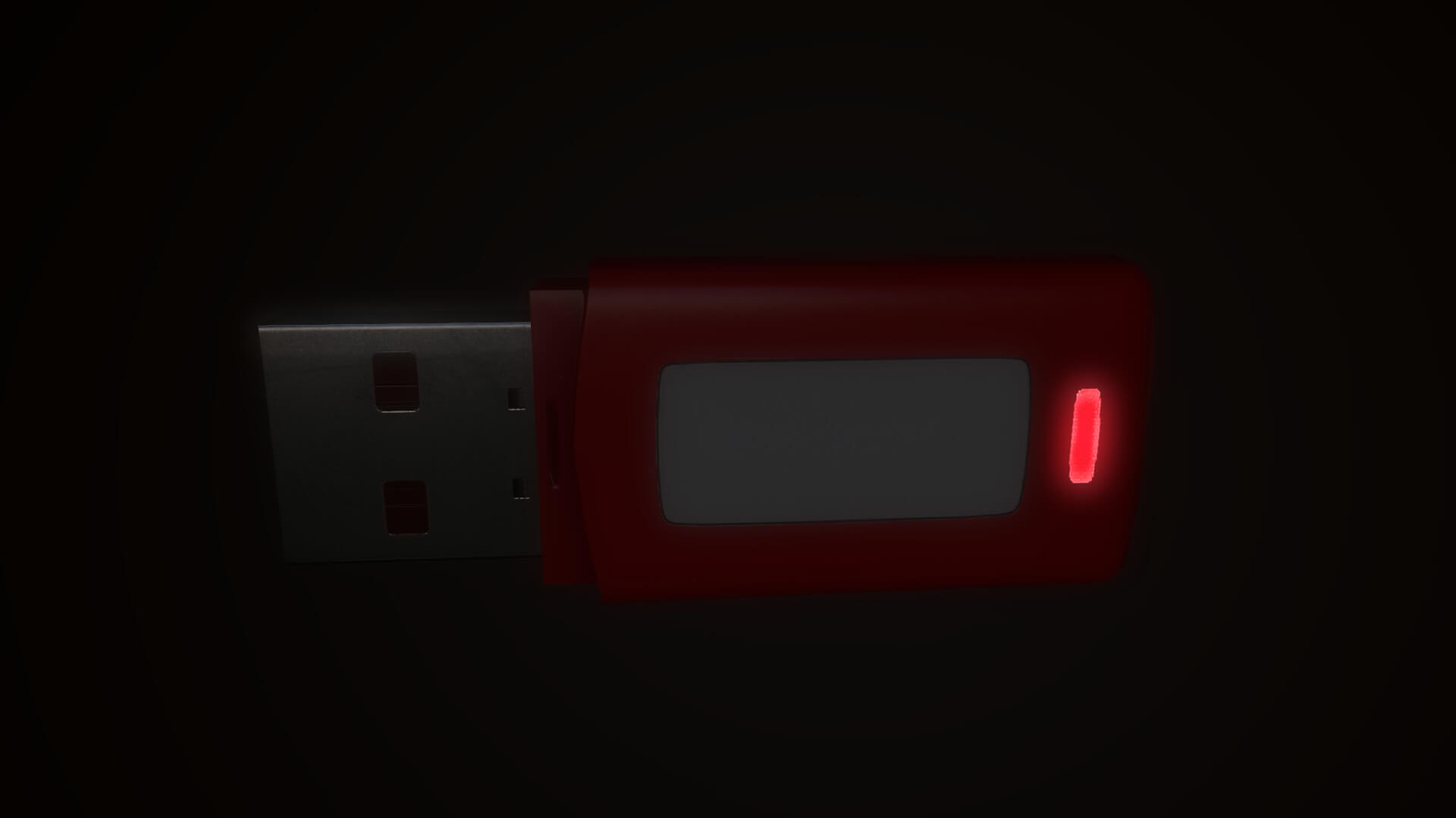 USB Flash Drive V2 Red - 3D Model by Grishmanovskij Anton
