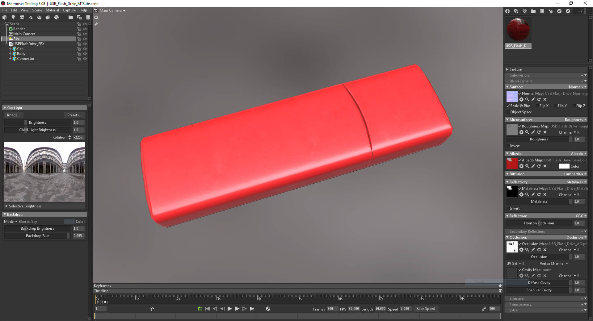 USB Flash Drive - 3D Model by Grishmanovskij Anton