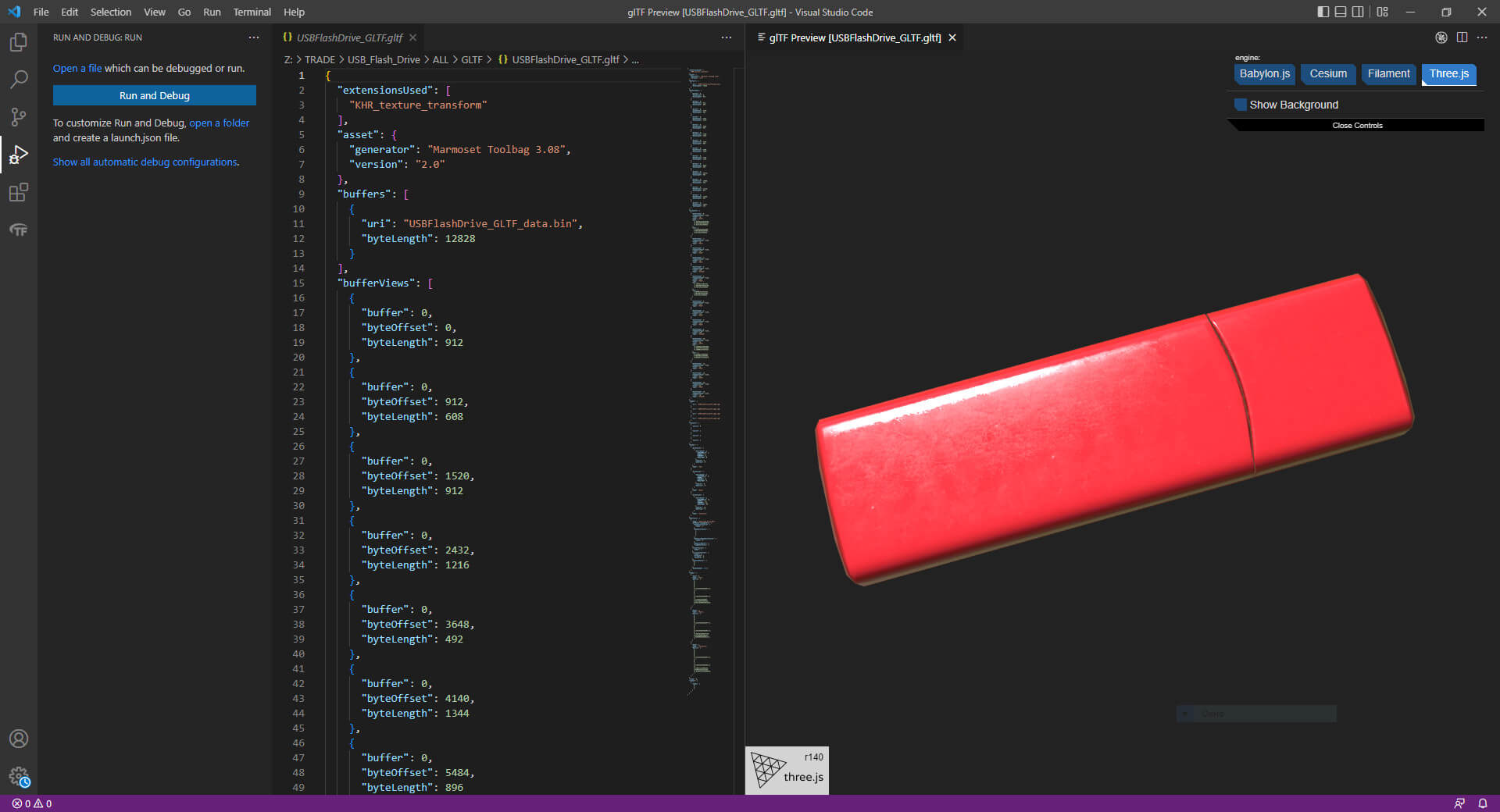 USB Flash Drive - 3D Model by Grishmanovskij Anton