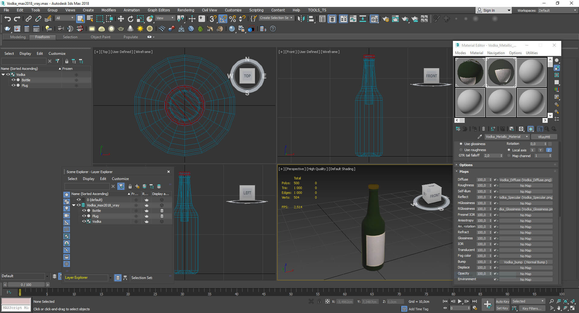 Vodka - 3D Model by Grishmanovskij Anton