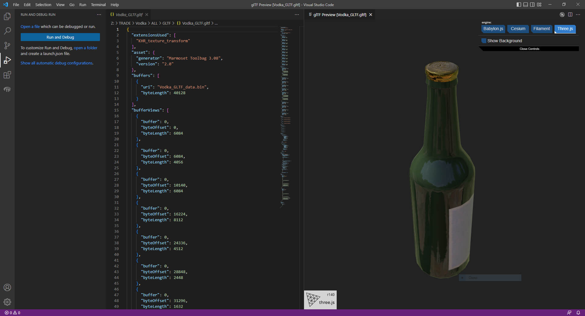 Vodka - 3D Model by Grishmanovskij Anton