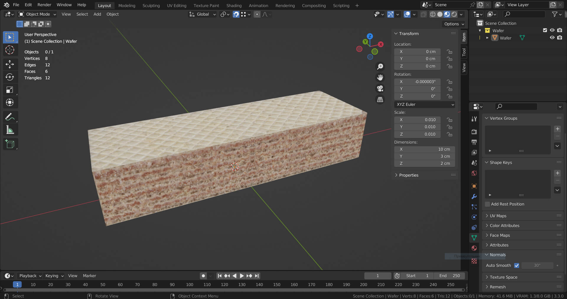 Wafer - 3D Model by Grishmanovskij Anton