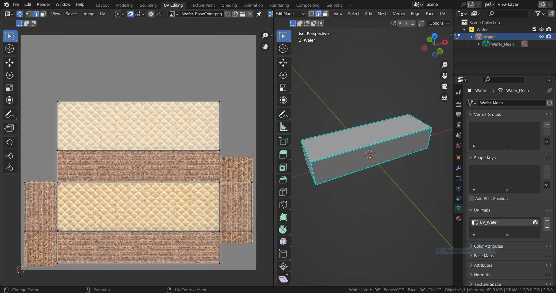Wafer - 3D Model by Grishmanovskij Anton