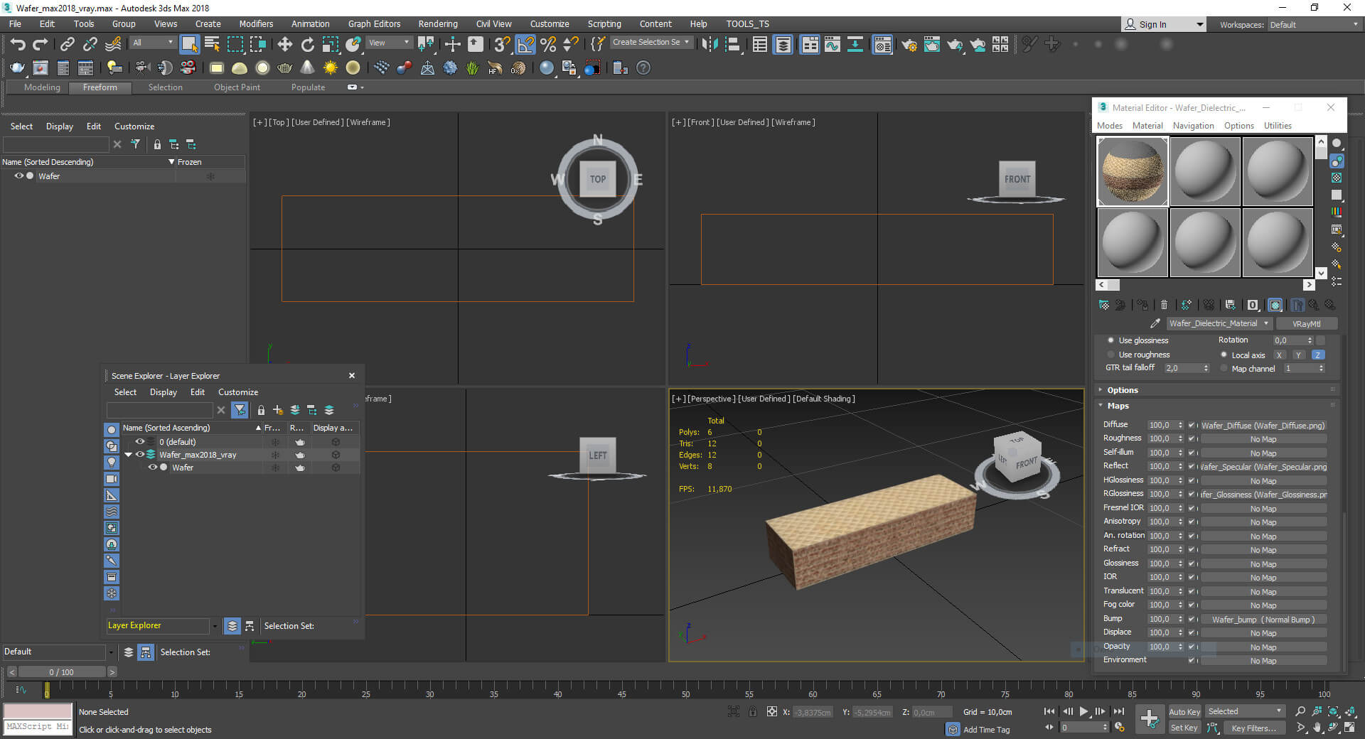 Wafer - 3D Model by Grishmanovskij Anton