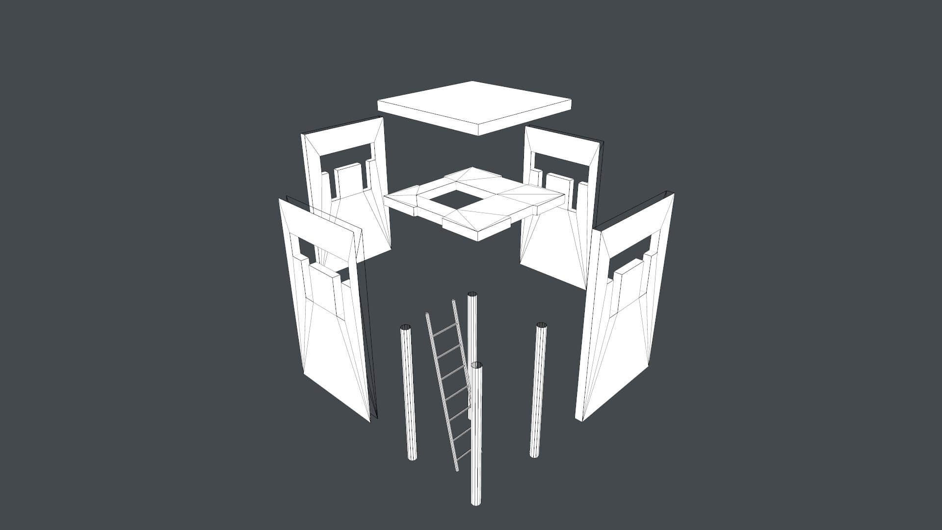 Watchtower - 3D Model by Grishmanovskij Anton