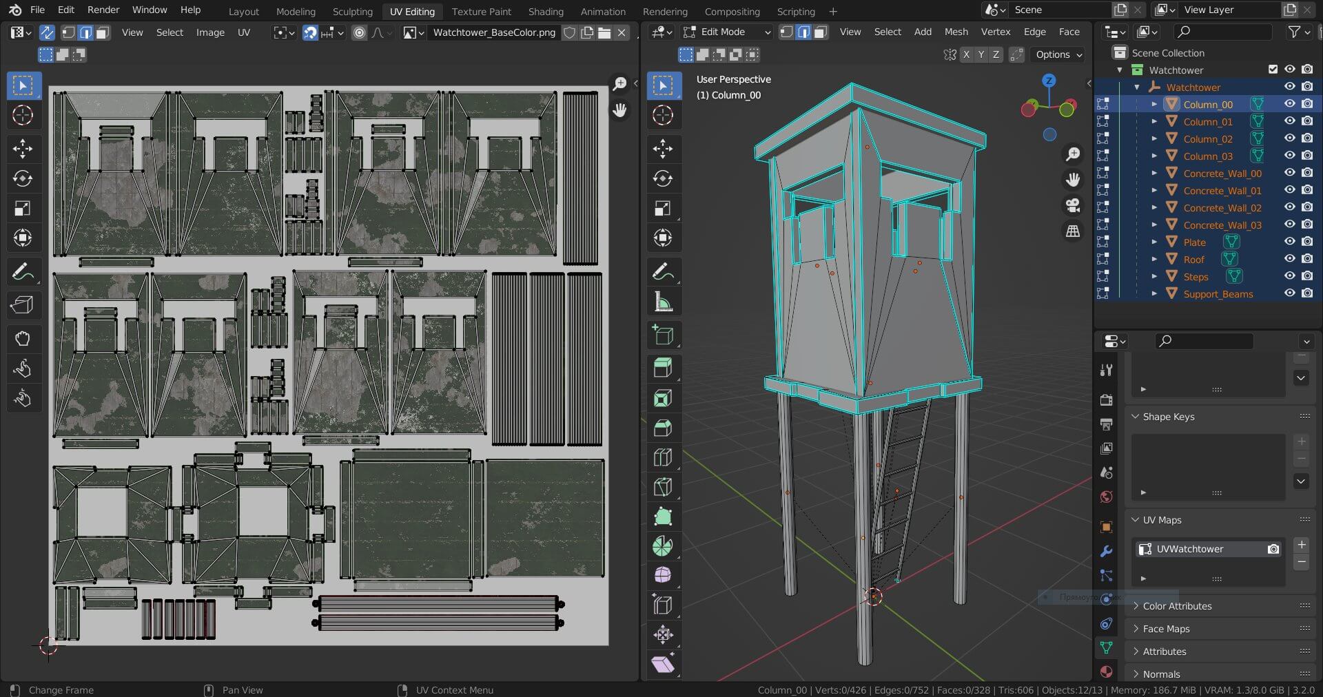 Watchtower - 3D Model by Grishmanovskij Anton