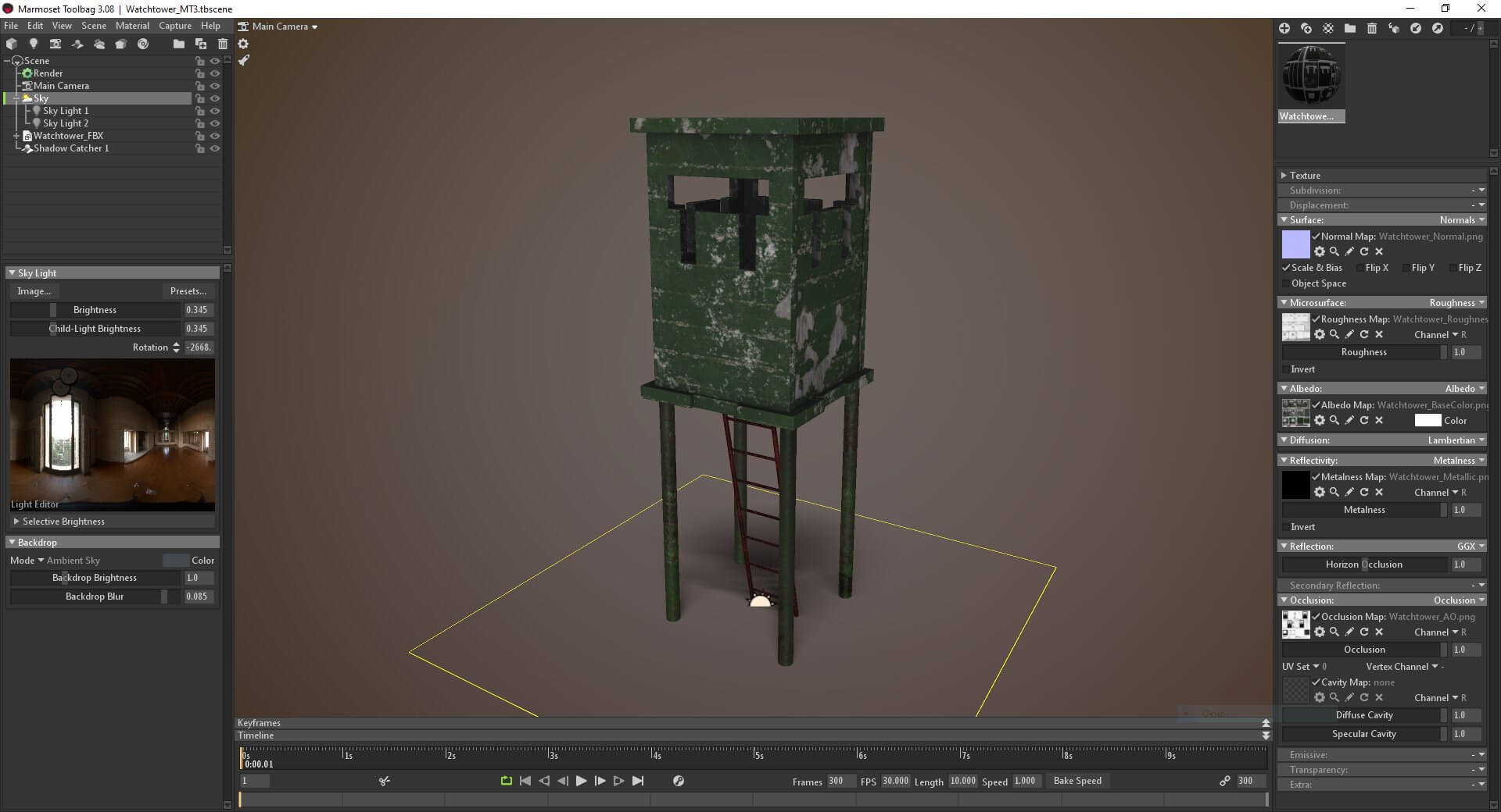 Watchtower - 3D Model by Grishmanovskij Anton