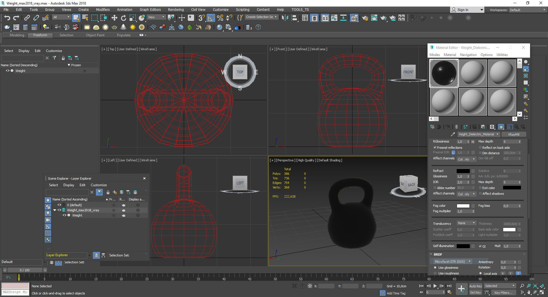Weight - 3D Model by Grishmanovskij Anton