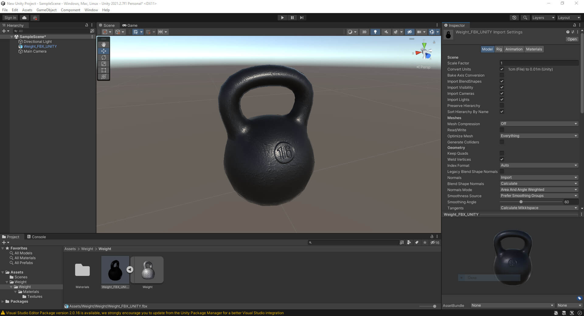 Weight - 3D Model by Grishmanovskij Anton
