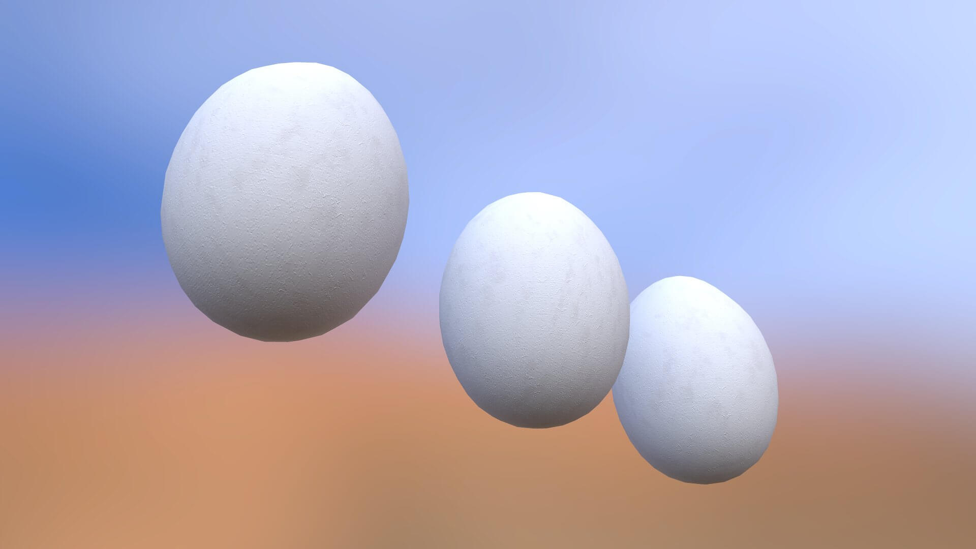 White Chicken Egg - 3D Model by Grishmanovskij Anton