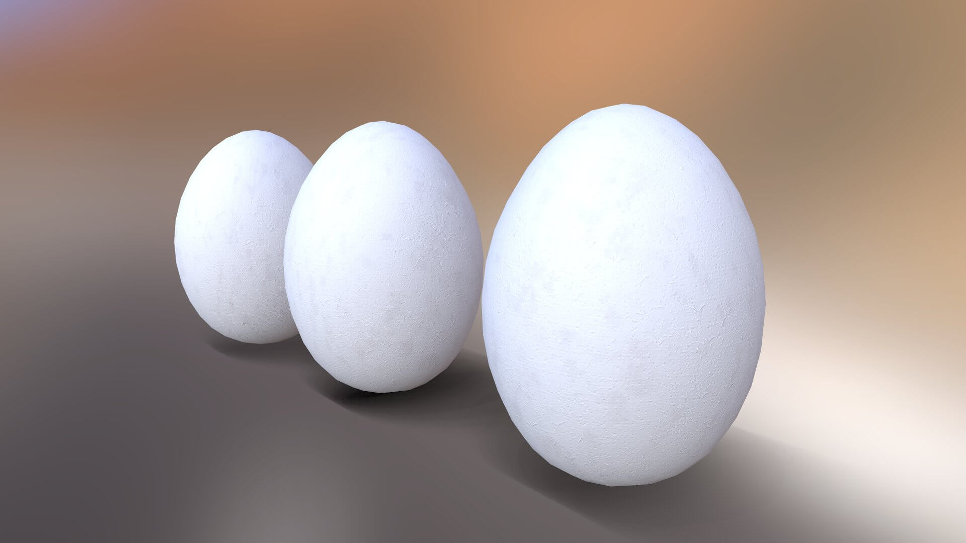 White Chicken Egg - 3D Model by Grishmanovskij Anton