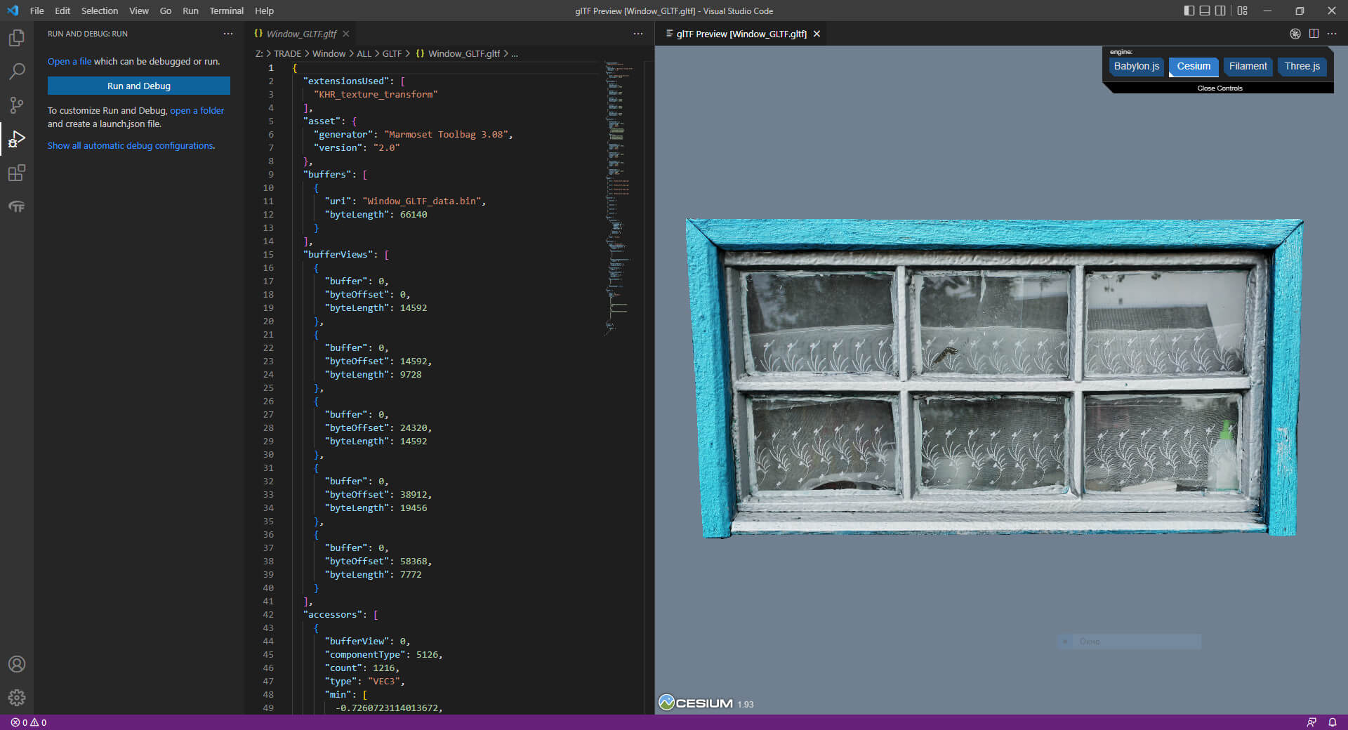 Window - 3D Model by Grishmanovskij Anton