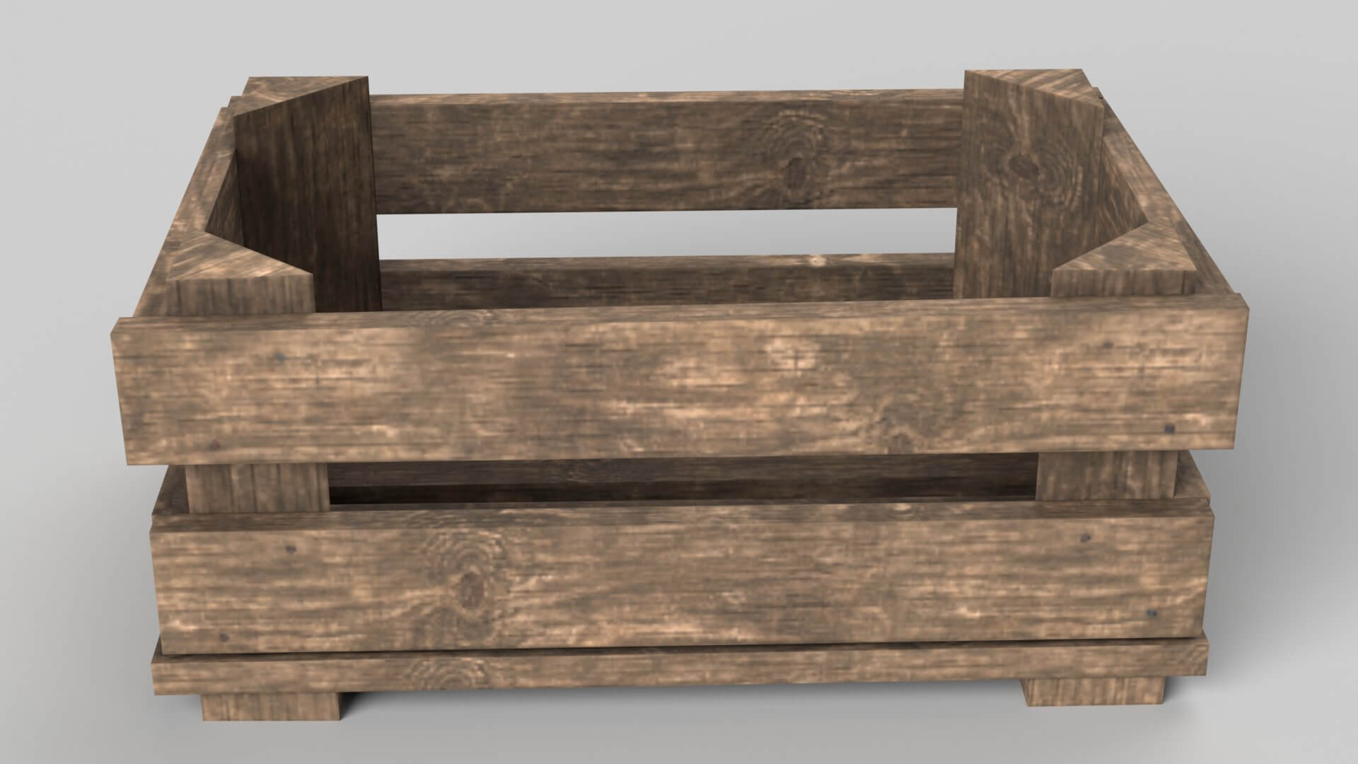 Wooden Crate V2 - 3D Model by Grishmanovskij Anton