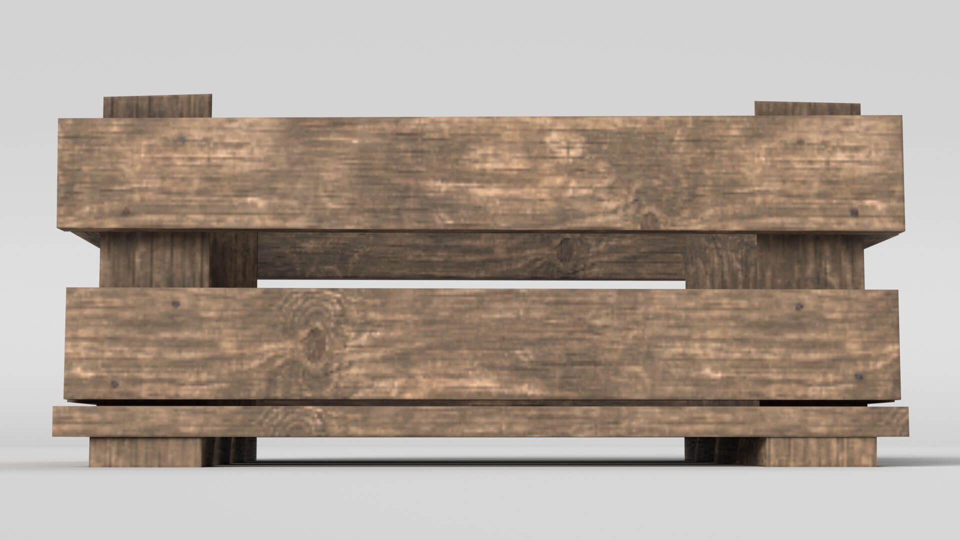 Wooden Crate V2 - 3D Model by Grishmanovskij Anton