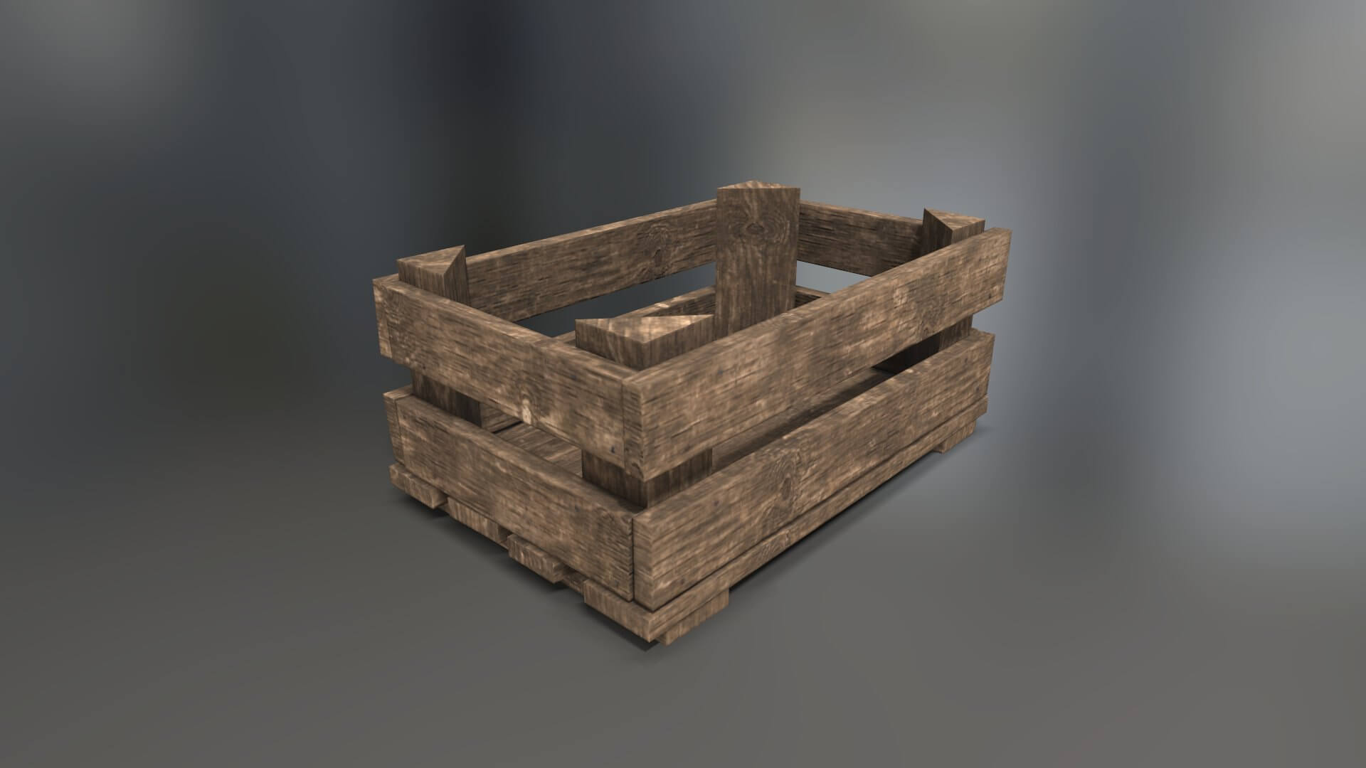 Wooden Crate V2 - 3D Model by Grishmanovskij Anton