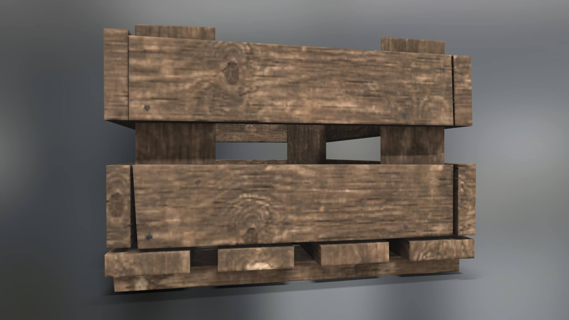 Wooden Crate V2 - 3D Model by Grishmanovskij Anton