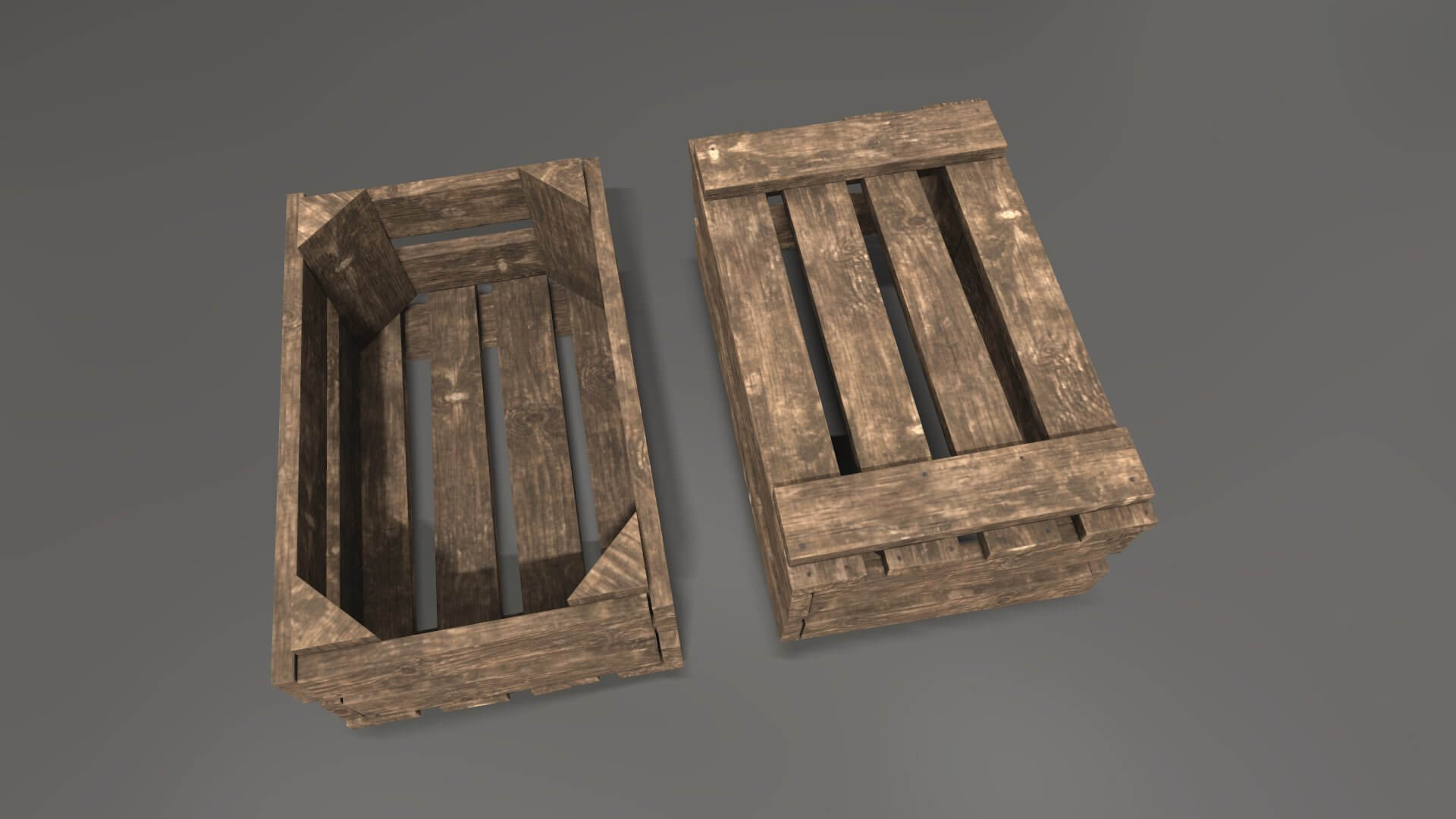 Wooden Crate V2 - 3D Model by Grishmanovskij Anton