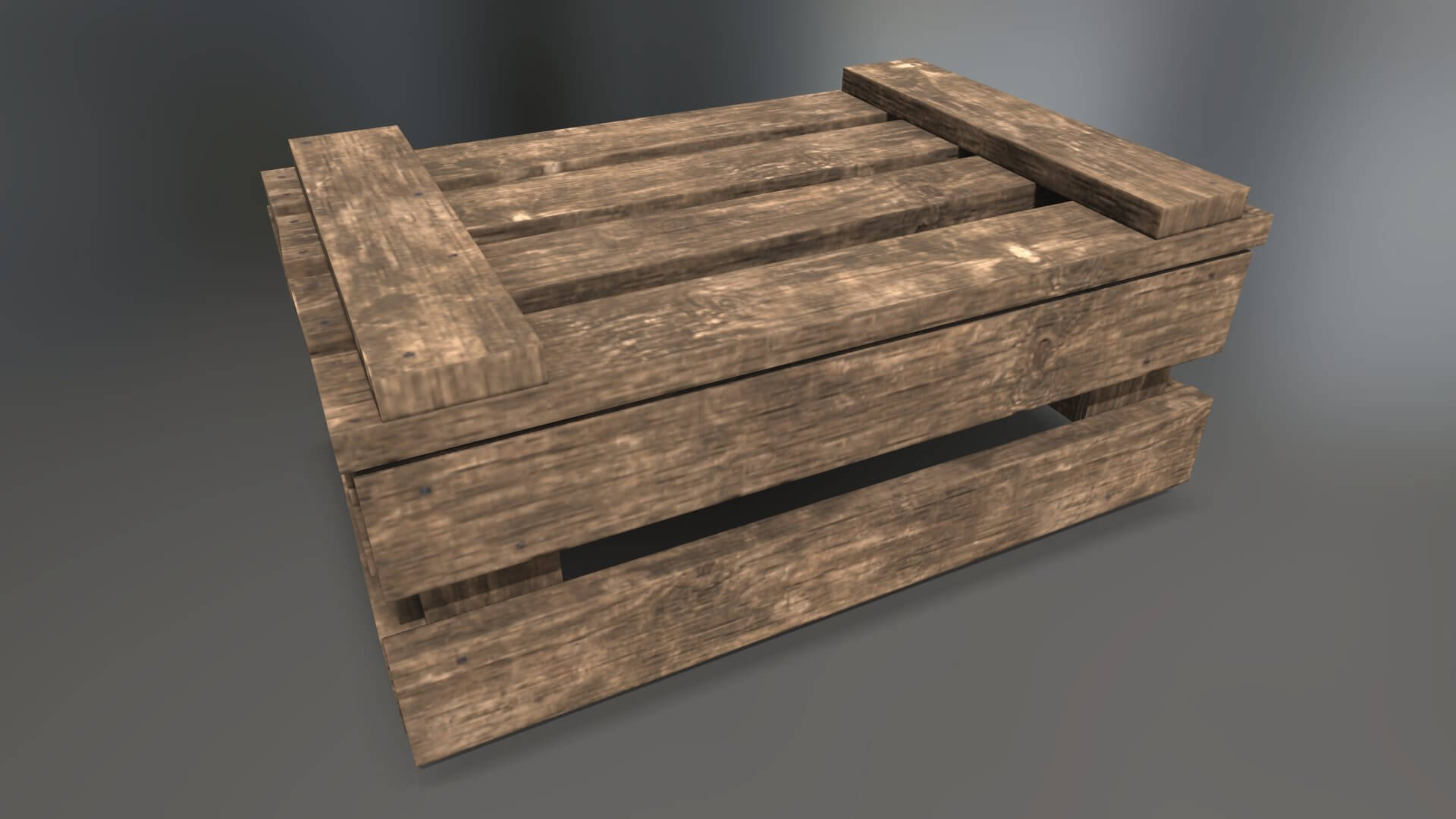 Wooden Crate V2 - 3D Model by Grishmanovskij Anton