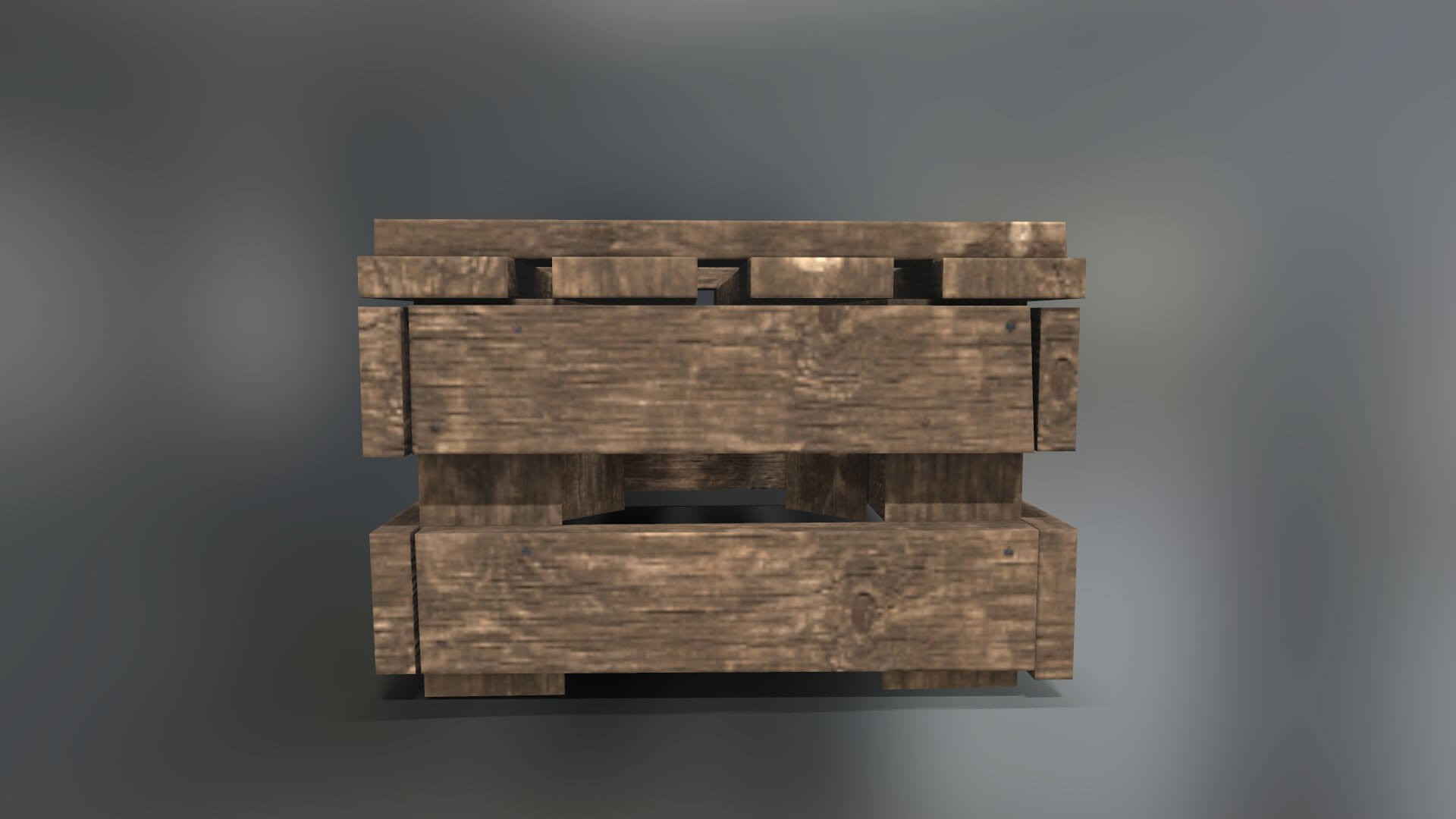 Wooden Crate V2 - 3D Model by Grishmanovskij Anton