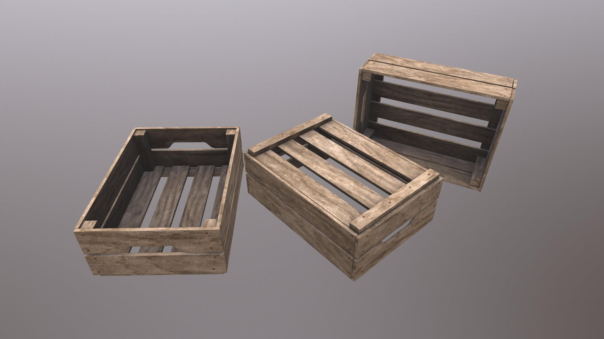 Wooden Crate V3 - 3D Model by Grishmanovskij Anton