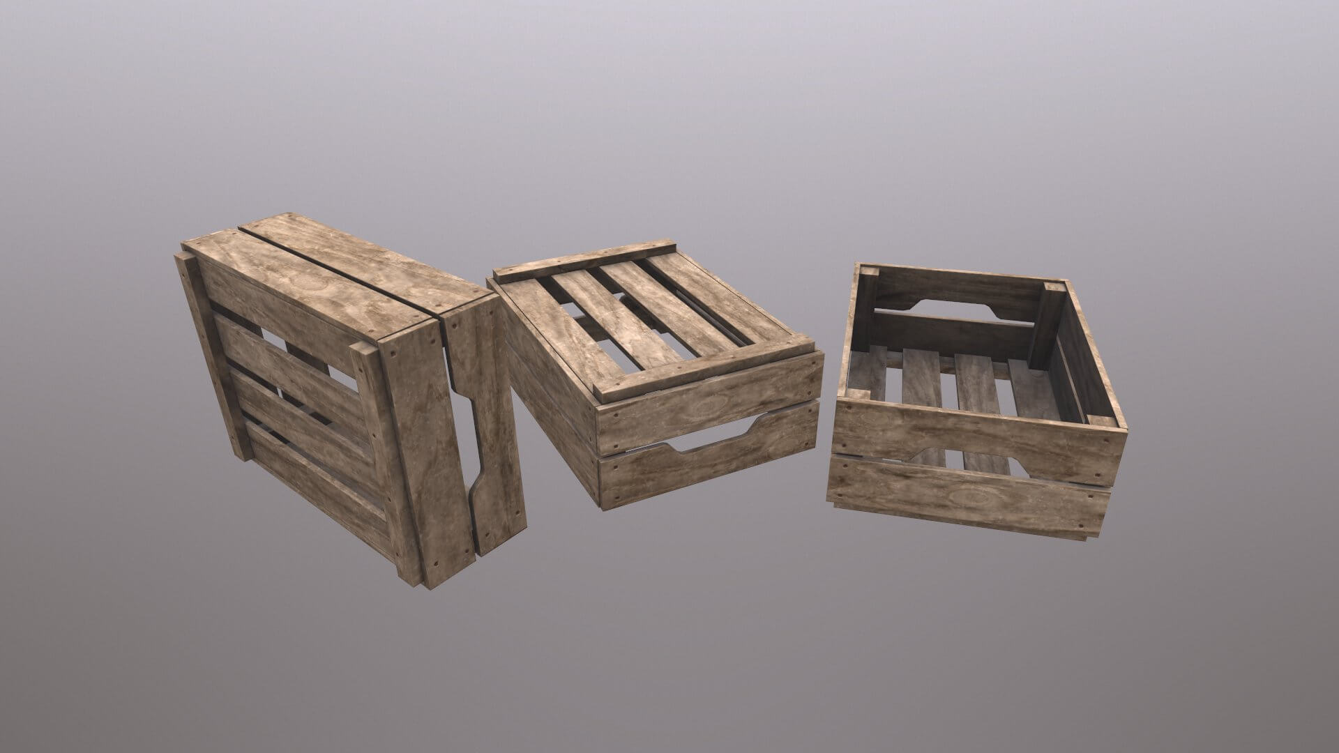 Wooden Crate V3 - 3D Model by Grishmanovskij Anton