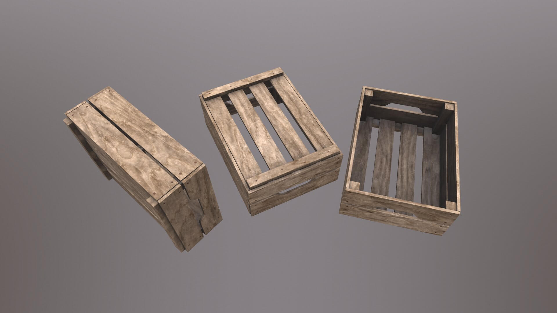 Wooden Crate V3 - 3D Model by Grishmanovskij Anton