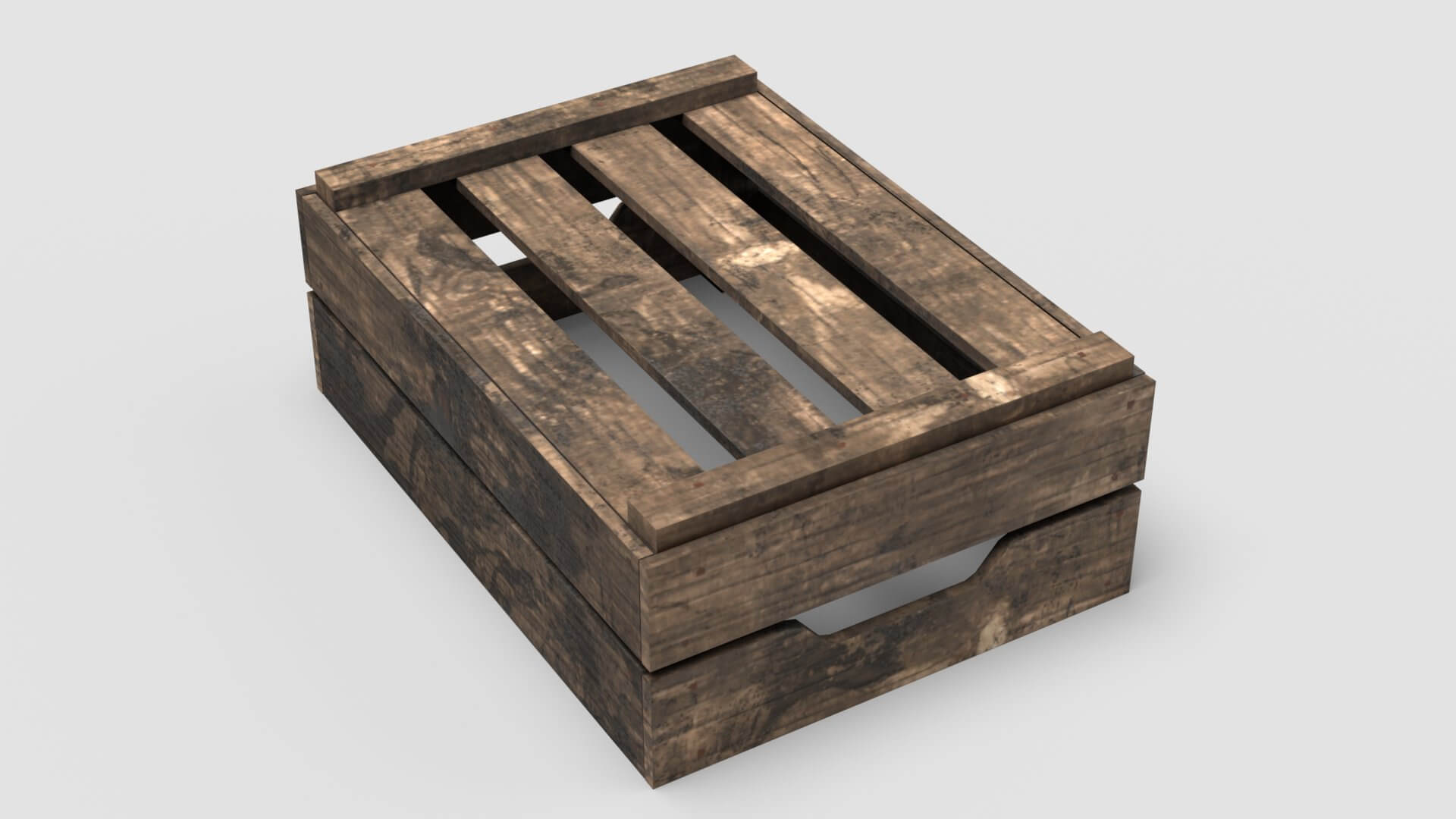 Wooden Crate V4 - 3D Model by Grishmanovskij Anton
