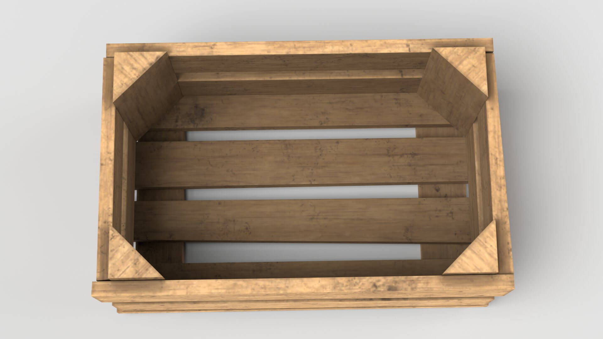 Wooden Crate - 3D Model by Grishmanovskij Anton
