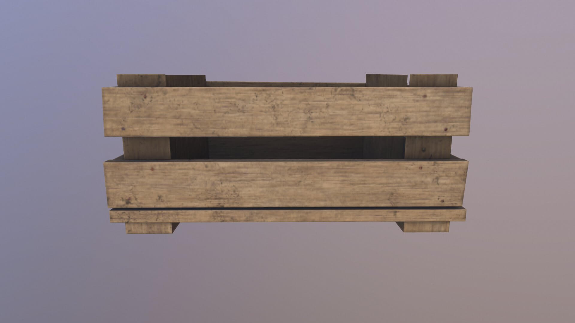 Wooden Crate - 3D Model by Grishmanovskij Anton