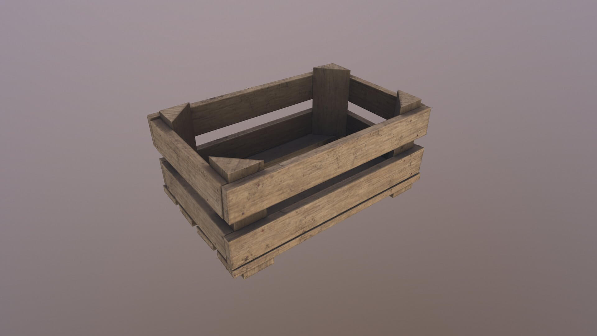 Wooden Crate - 3D Model by Grishmanovskij Anton