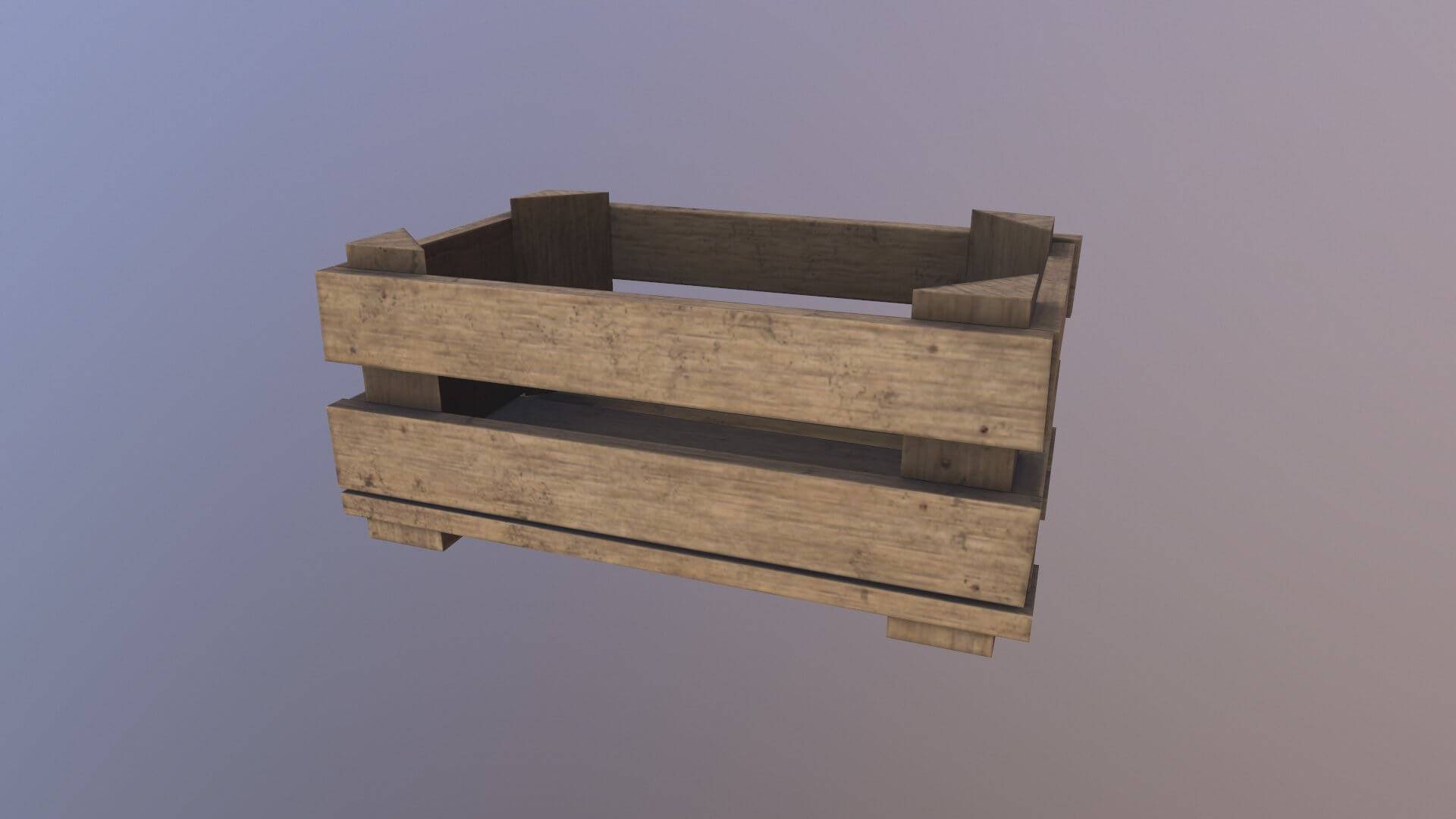 Wooden Crate - 3D Model by Grishmanovskij Anton