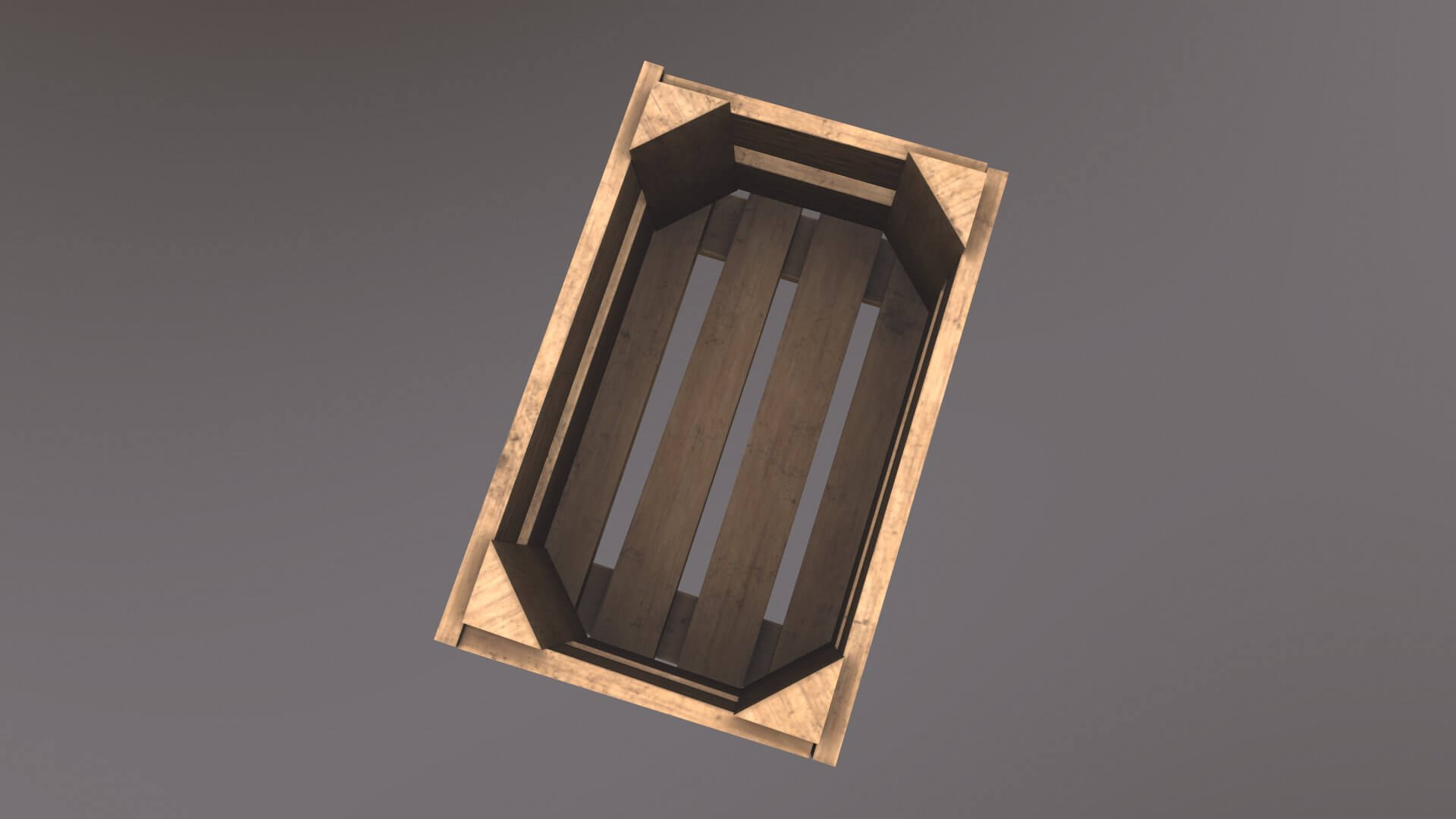 Wooden Crate - 3D Model by Grishmanovskij Anton