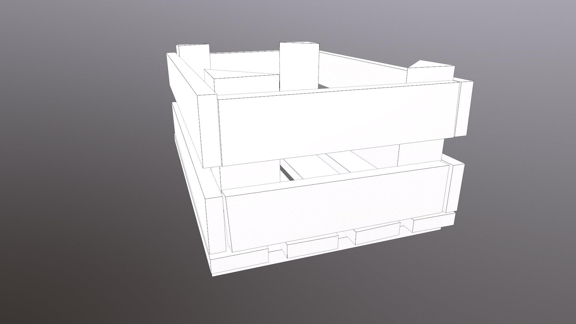 Wooden Crate - 3D Model by Grishmanovskij Anton