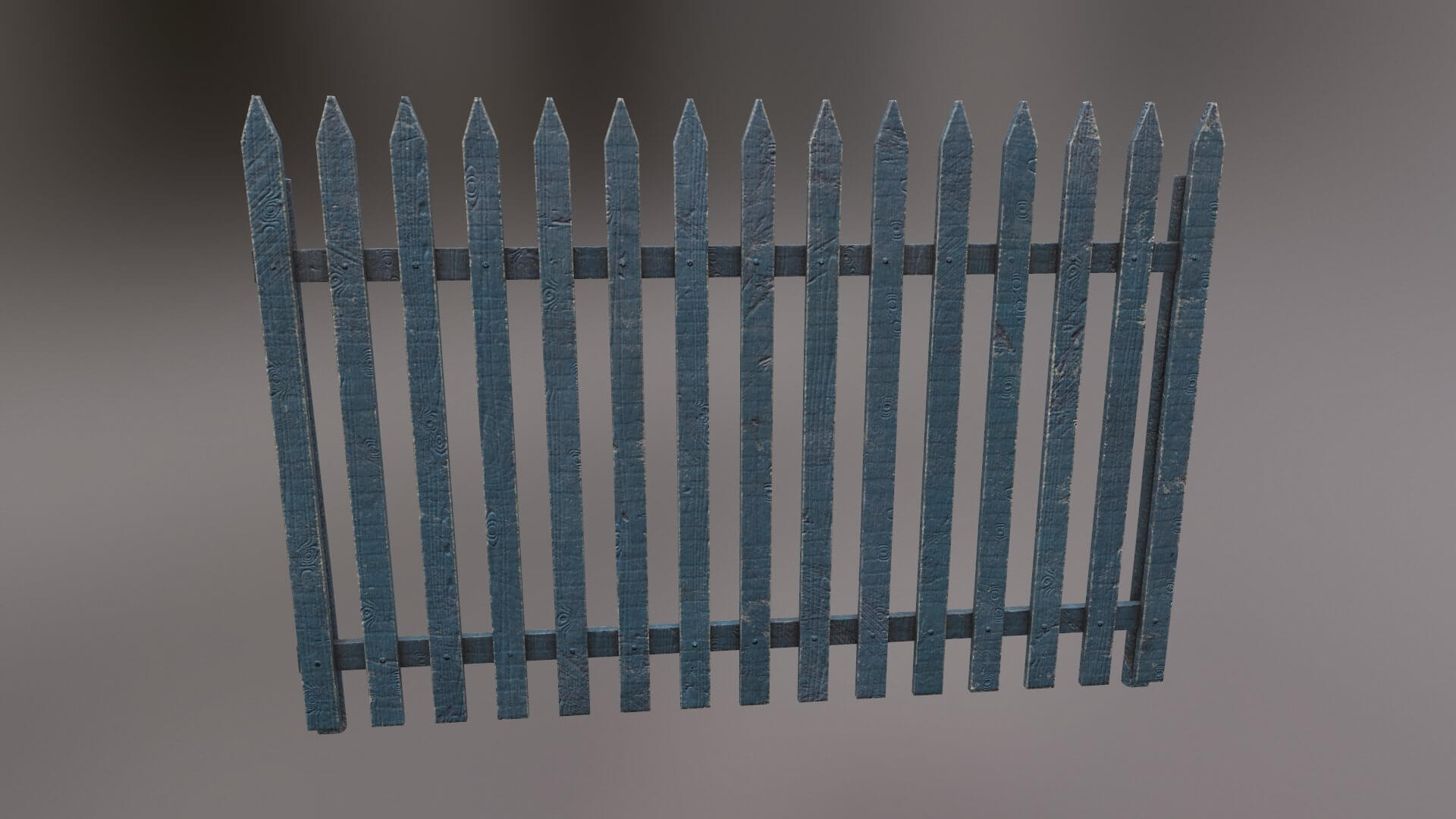 Wooden Fence V2 - 3D Model by Grishmanovskij Anton