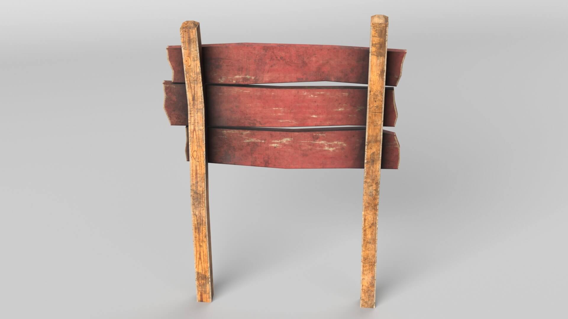 Wooden Notice Board - 3D Model by Grishmanovskij Anton