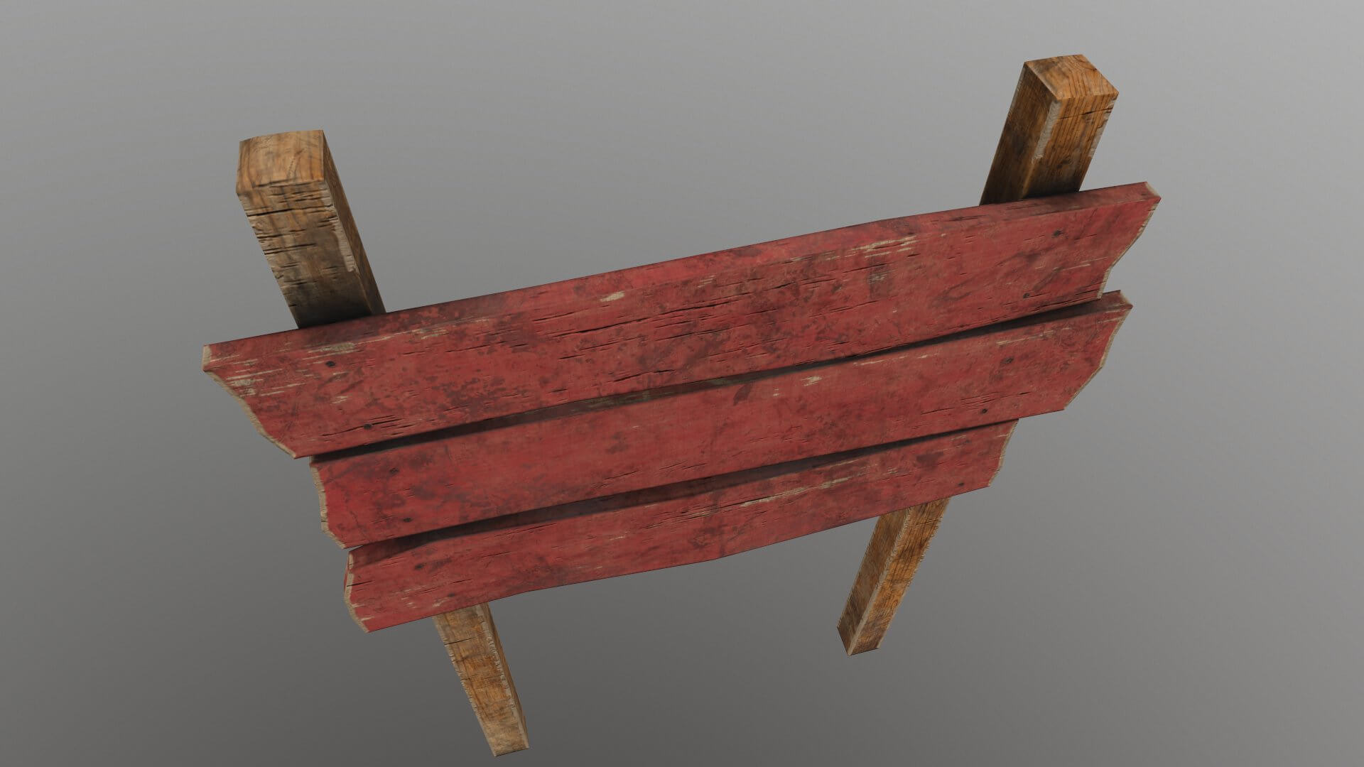 Wooden Notice Board - 3D Model by Grishmanovskij Anton