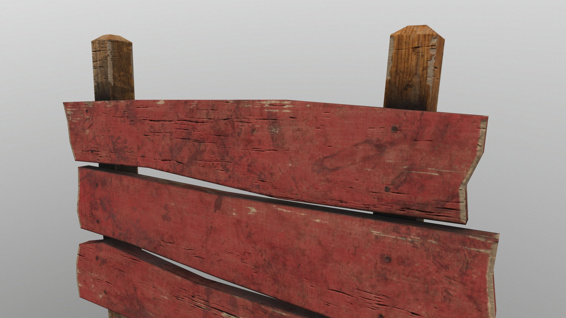 Wooden Notice Board - 3D Model by Grishmanovskij Anton