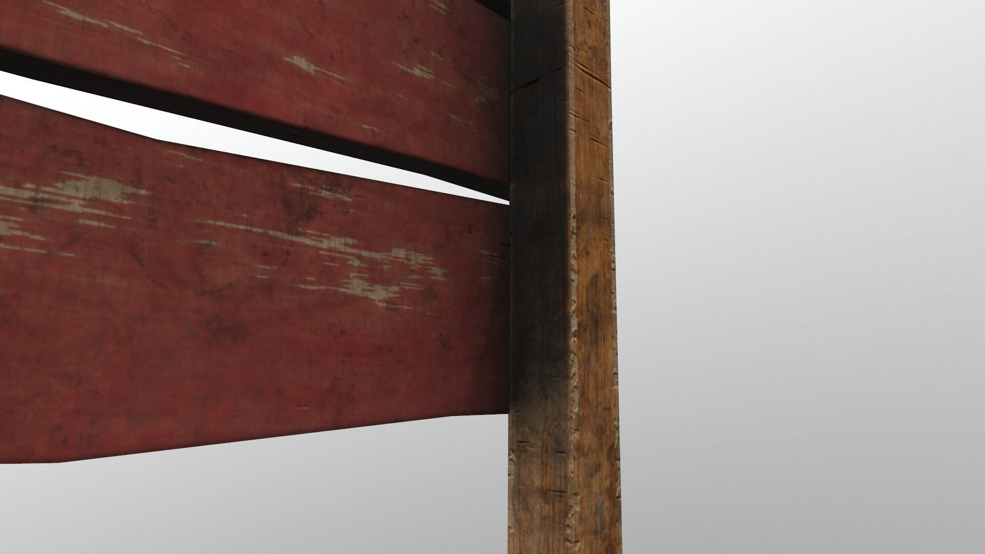 Wooden Notice Board - 3D Model by Grishmanovskij Anton