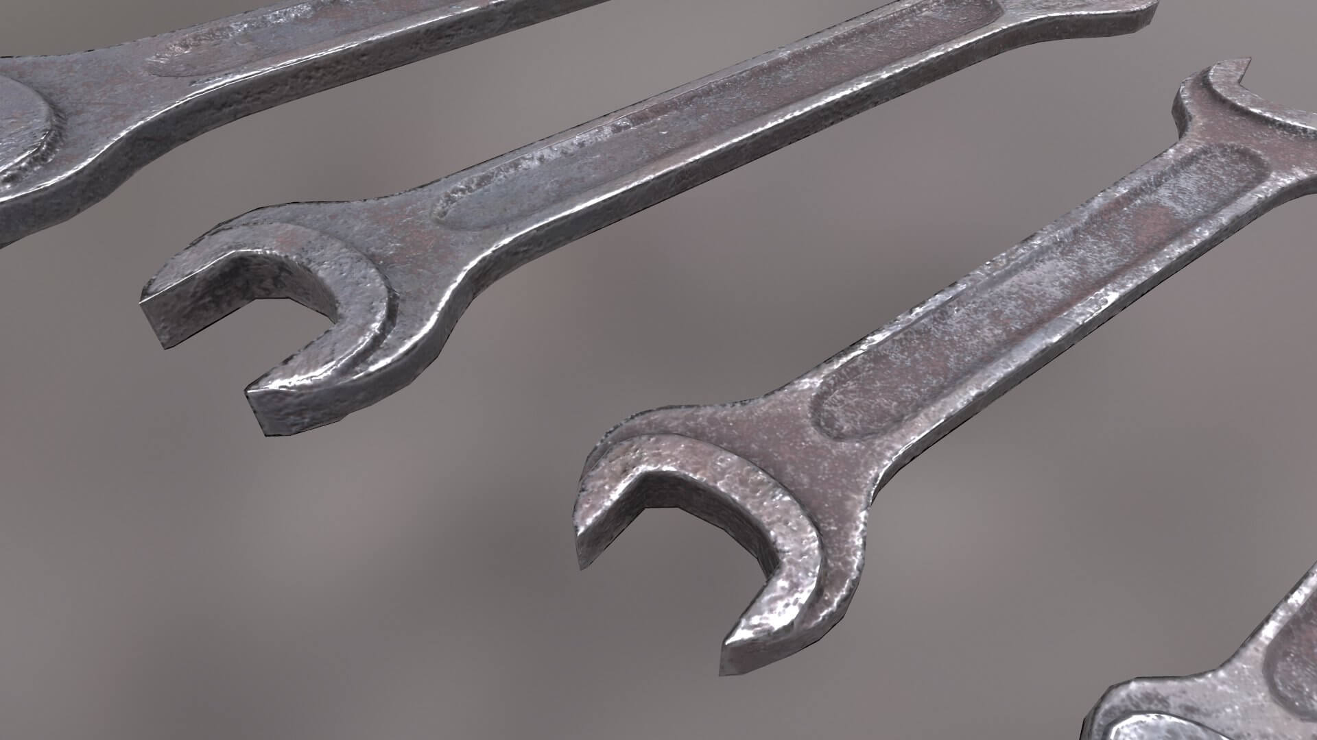 Wrenches - 3D Model by Grishmanovskij Anton