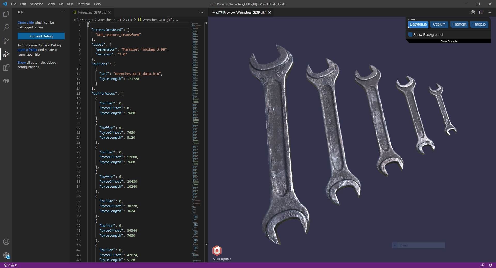 Wrenches - 3D Model by Grishmanovskij Anton