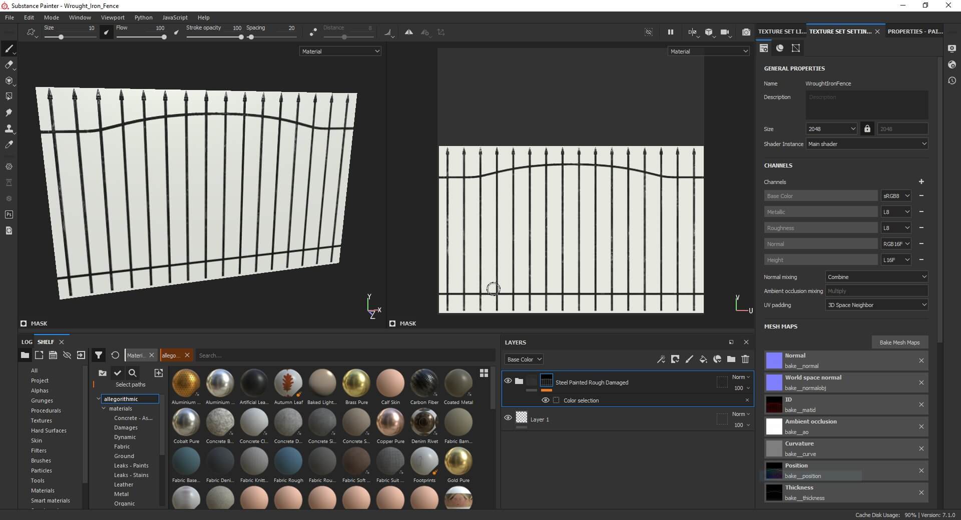 Wrought Iron Fence Texture