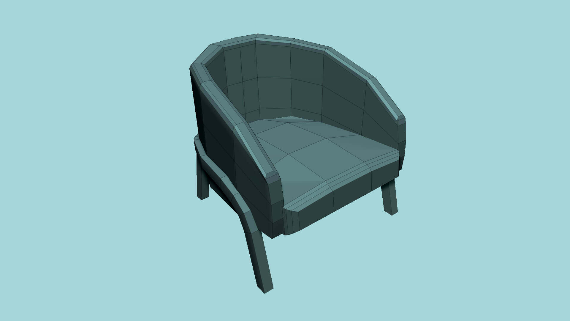Armchair 11 - Rust Leather 3D Model by gsommer