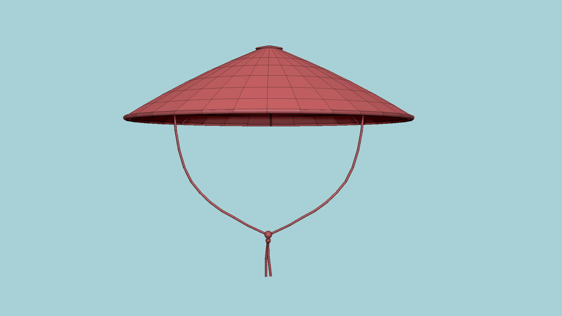 Asian Bamboo Hat 05 - Snow 3D Model by gsommer