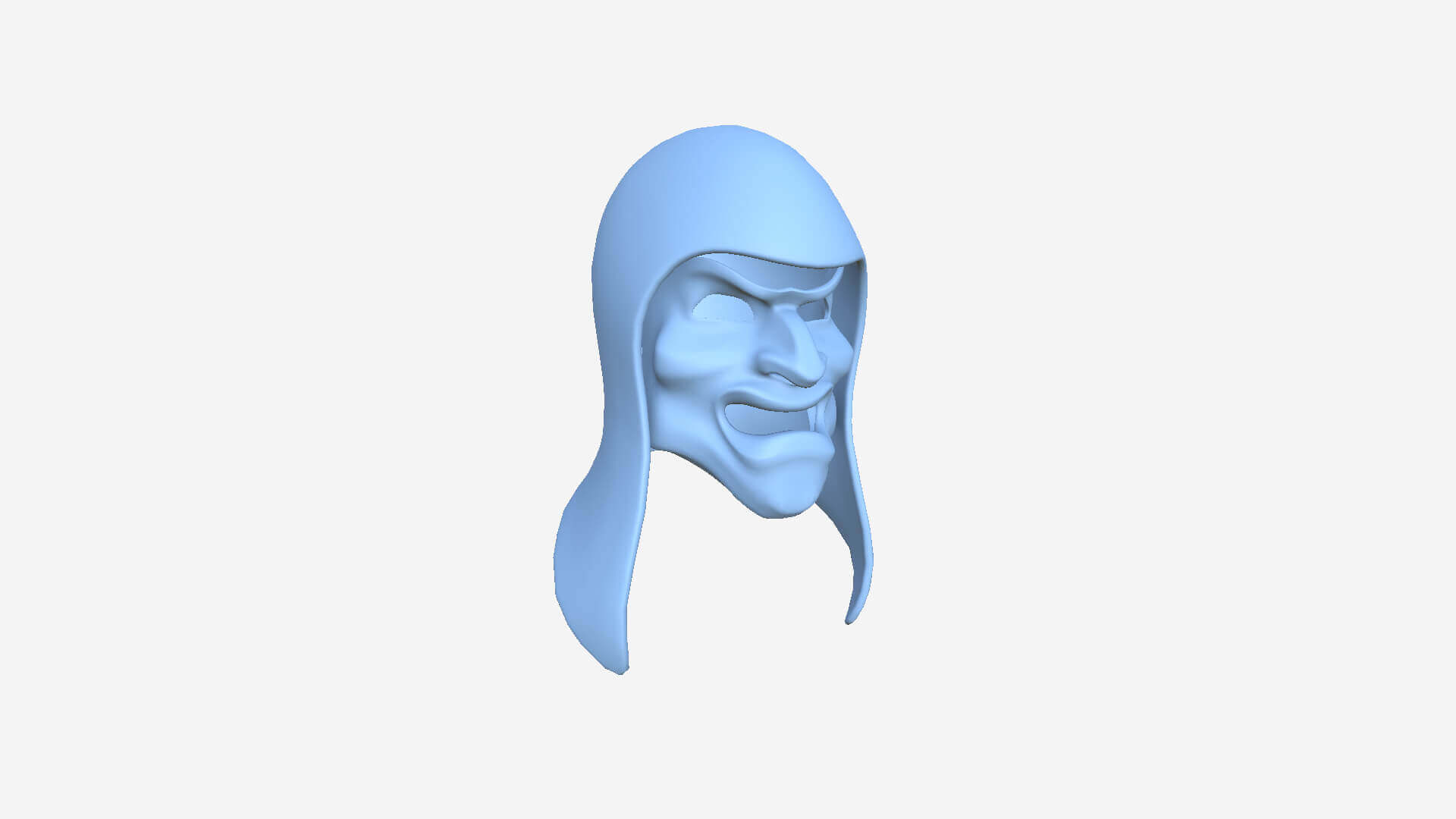 Assassin Mask 03 - Black and Gold - 3D Model by gsommer