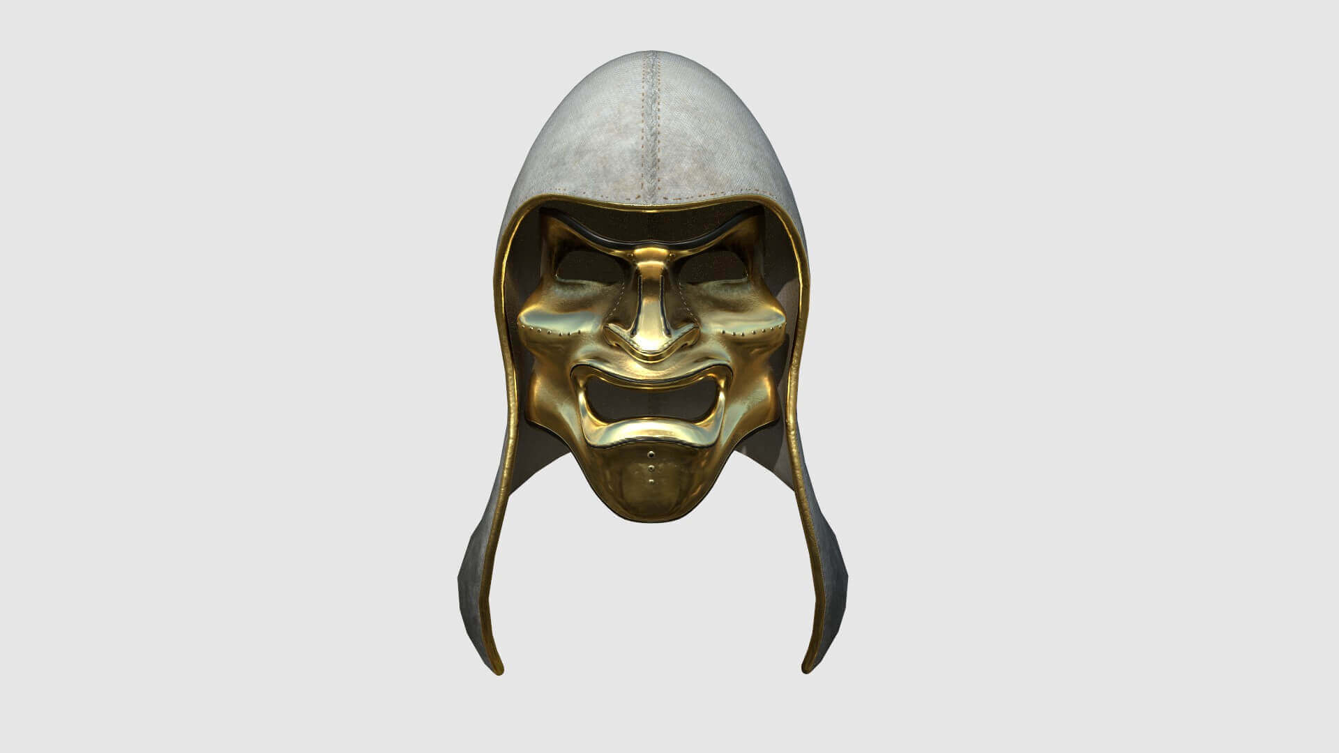 Assassin Mask 05 - Gold and White 3D Model by gsommer