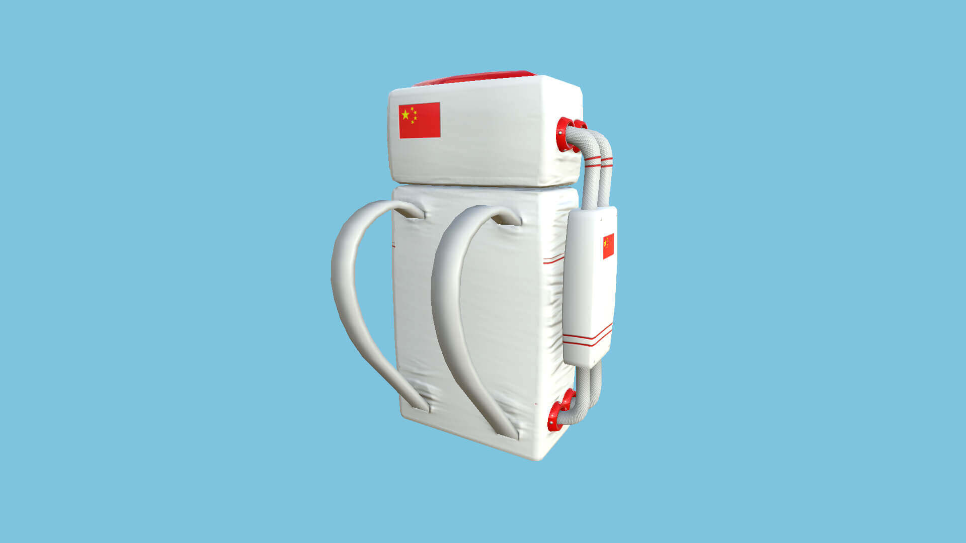 Astronaut Backpack 02 - China 3D Model by gsommer