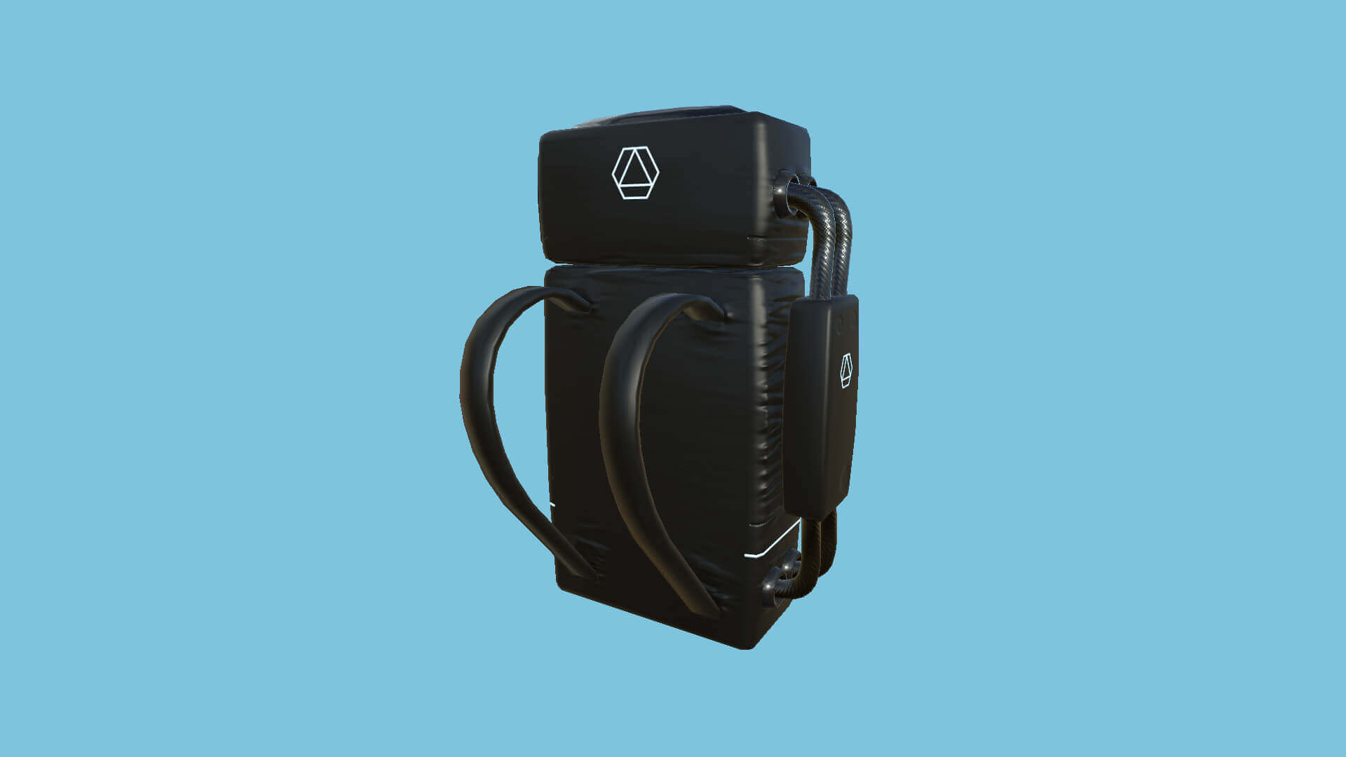 Astronaut Backpack 05 - Black 3D Model by gsommer