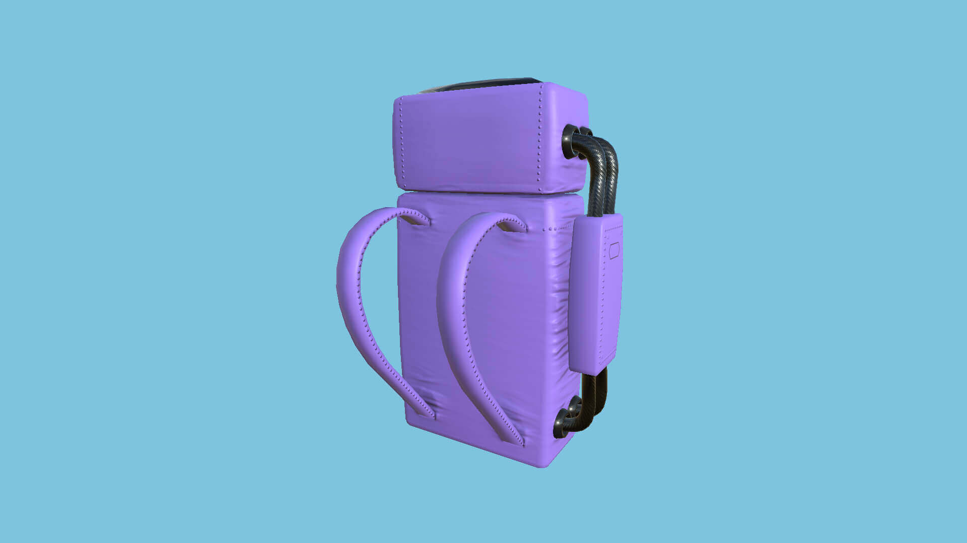 Astronaut Backpack 07 - Purple 3D Model by gsommer