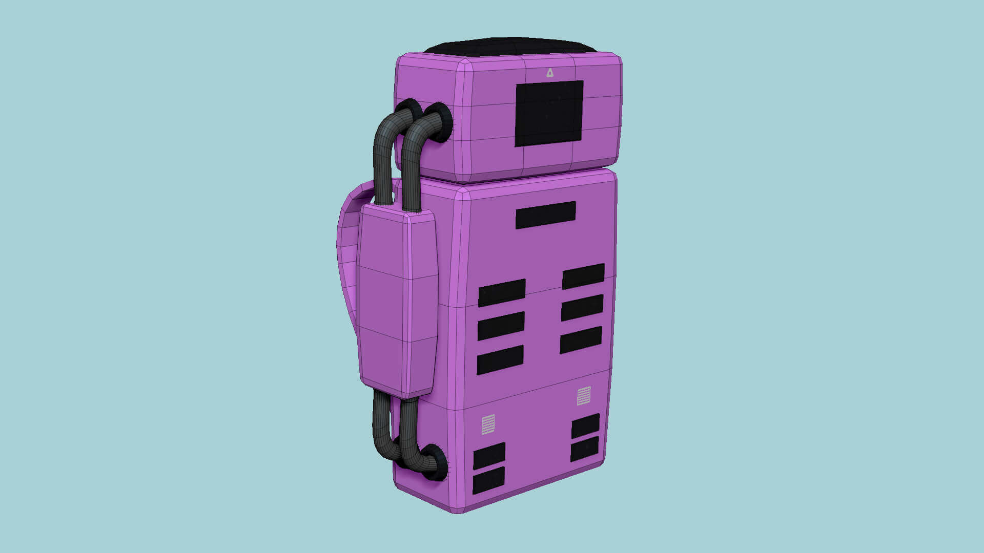 Astronaut Backpack 08 - Pink 3D Model by gsommer